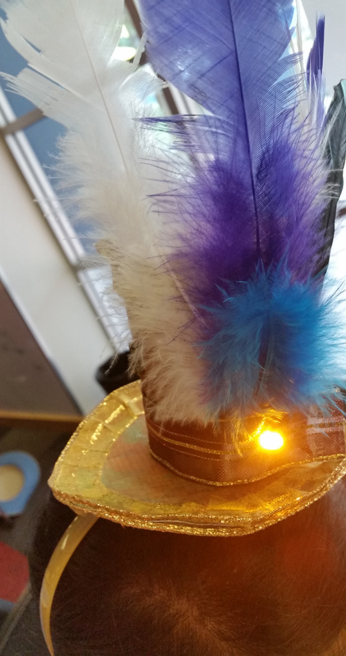LED light up fascinators – All Hallows' School Library