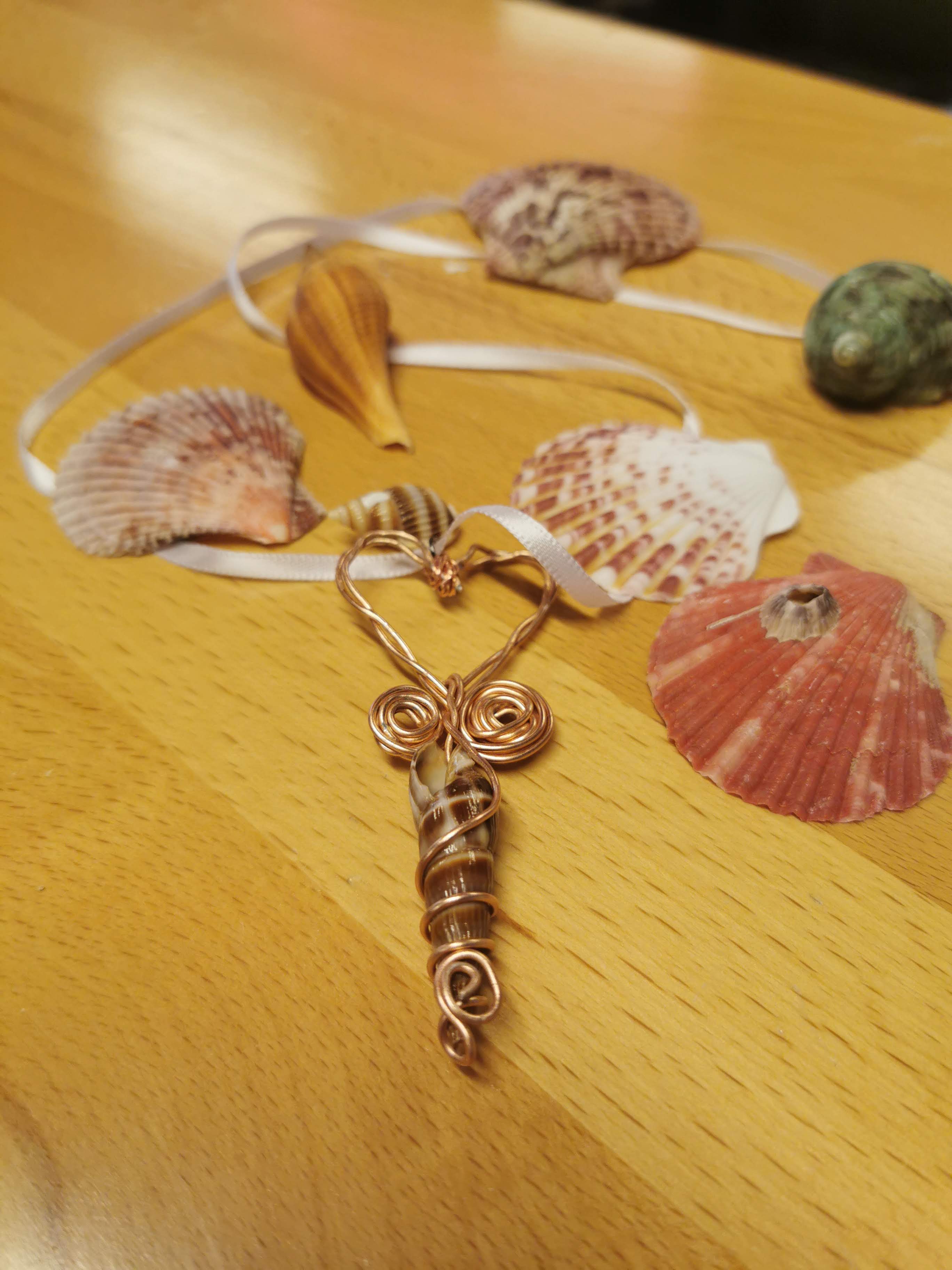 Wire Wrapping Shell Jewellery – All Hallows' School Library